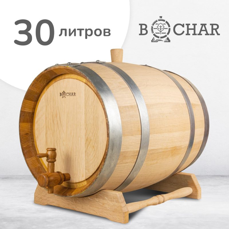 Thùng gỗ sồi nhập khẩu Nga 30L Bochar cao cấp